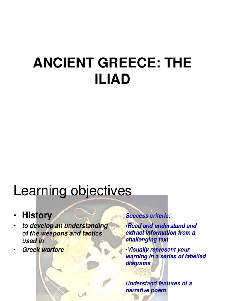 Iliad Lesson | PDF