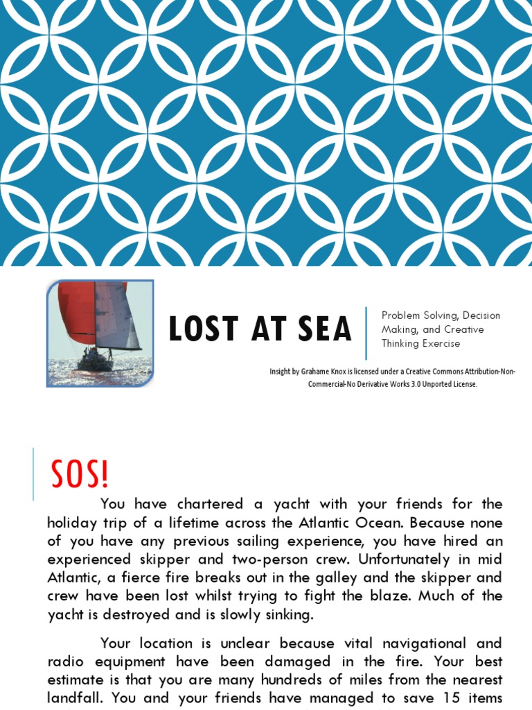 Lost at Sea Exercise-Decision Making | PDF | Water | Nature