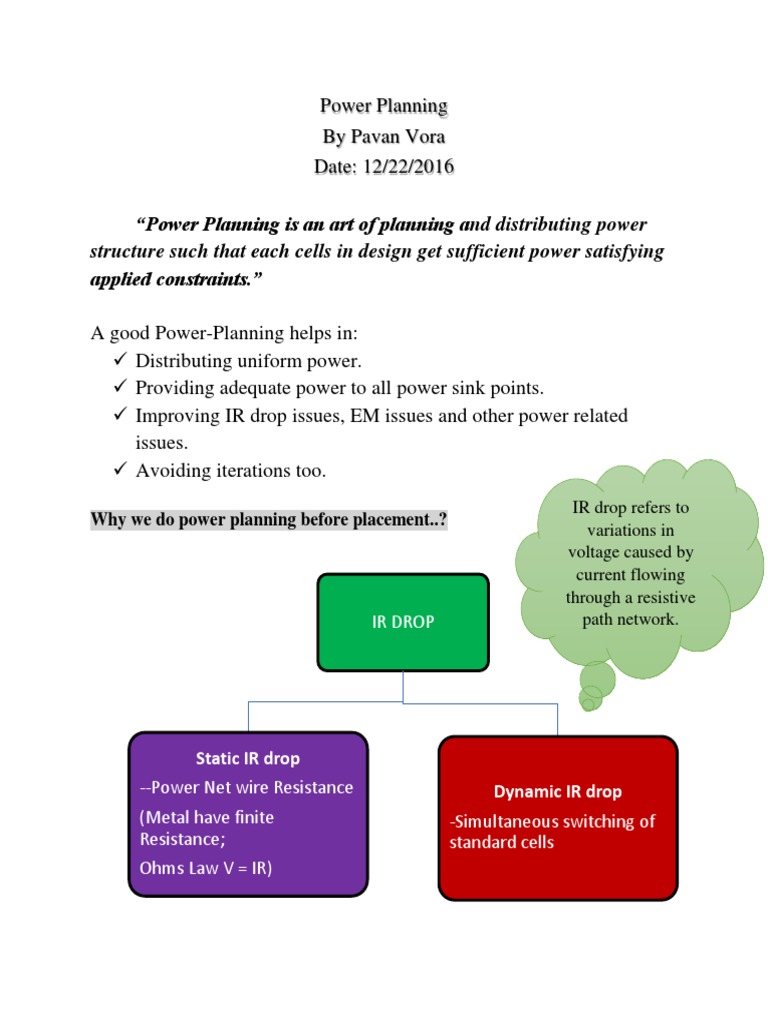 Power Planning | PDF | Electrical Resistance And Conductance ...