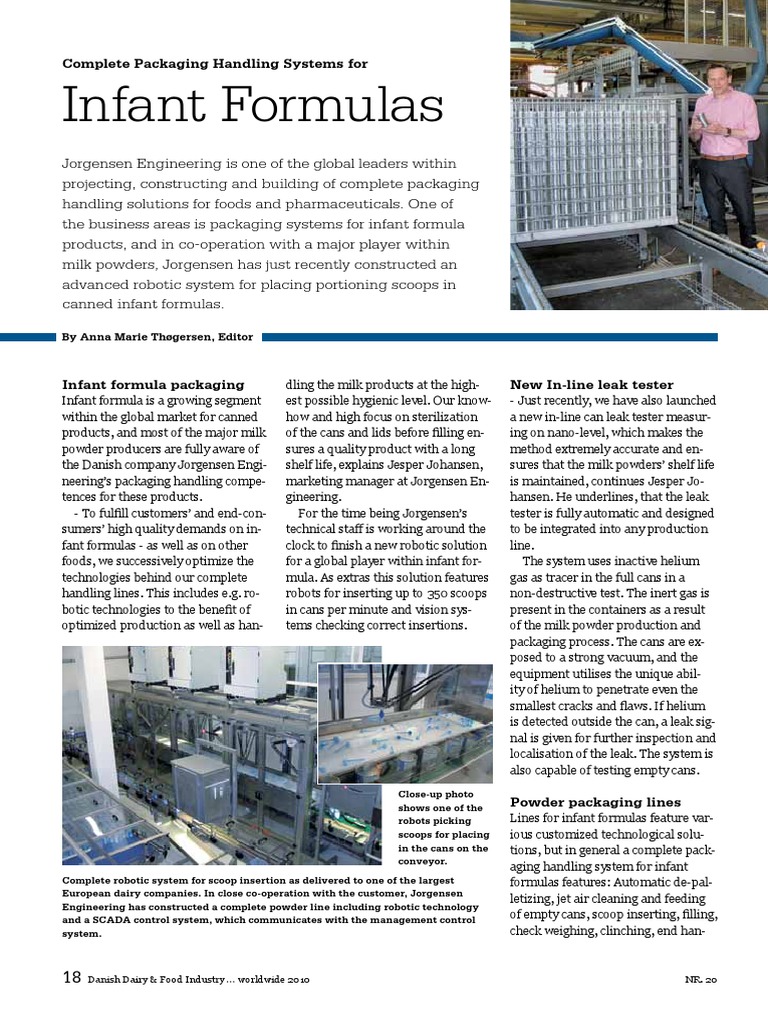 Infant Formulas: Complete Packaging Handling Systems For | PDF | Infant ...