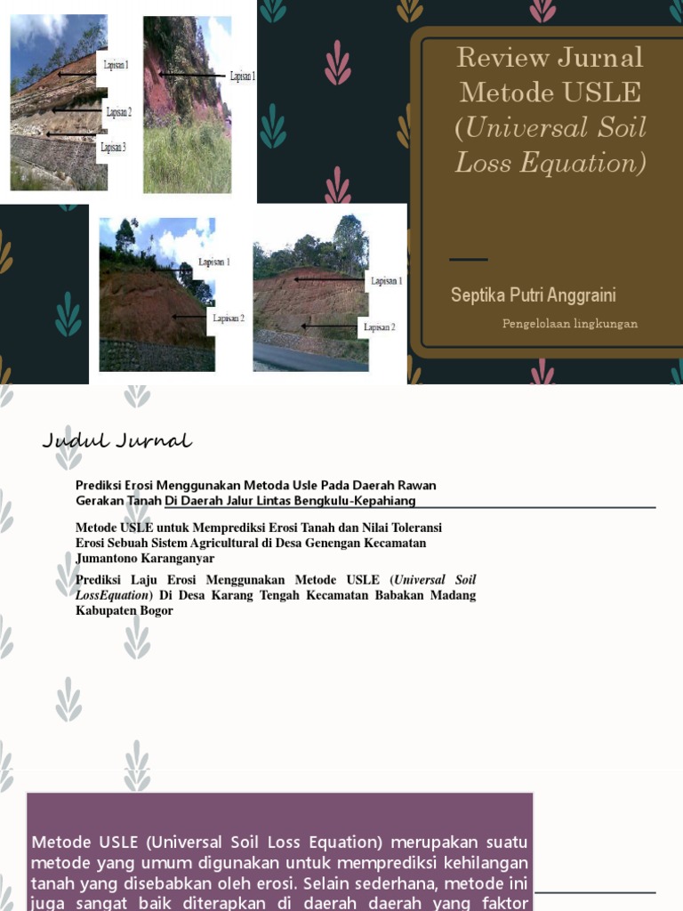 Review Metode USLE | PDF