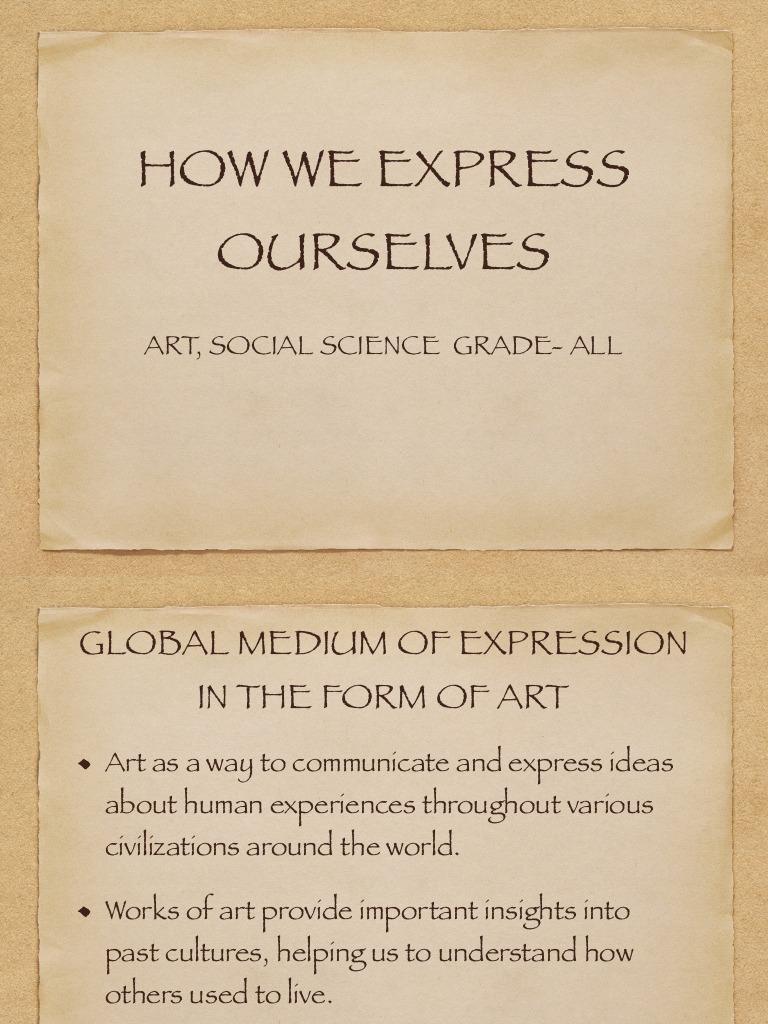 Lesson Plan - How We Express Ourselves | PDF | Curiosity | Learning