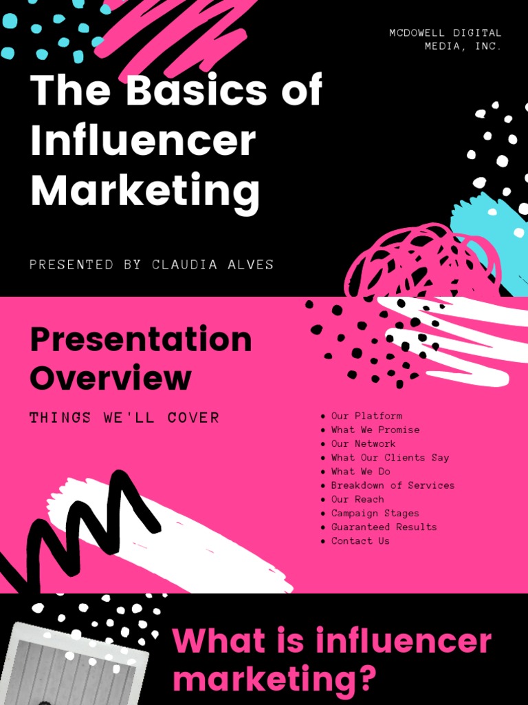 Basics of Influencer Marketing Guide | PDF | Promotion And Marketing ...