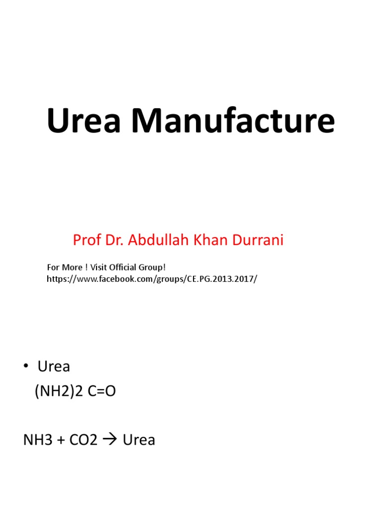 Urea Manufacturing 1 | PDF | Urea | Fertilizer