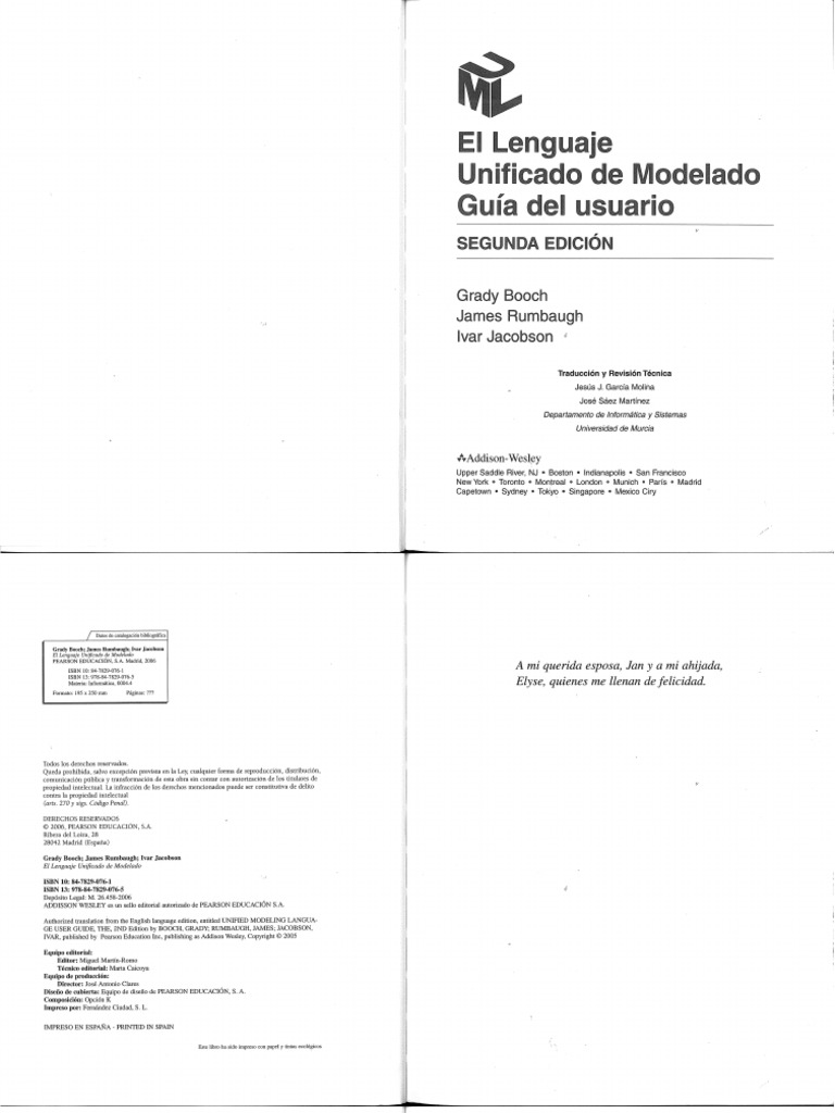 El Lenguaje Unificado de Modelado 2a Edición - Booch, Rumbaugh y Jacobson PDF | PDF