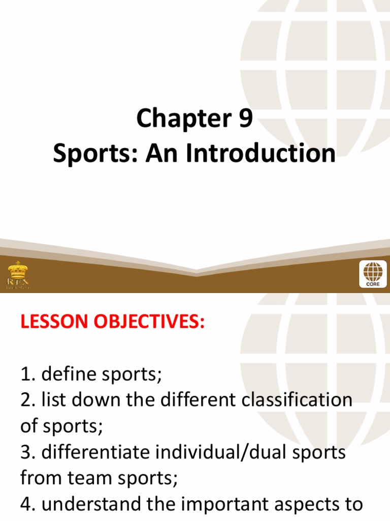 Introduction to Sports and Games | PDF | Sports | Recreation