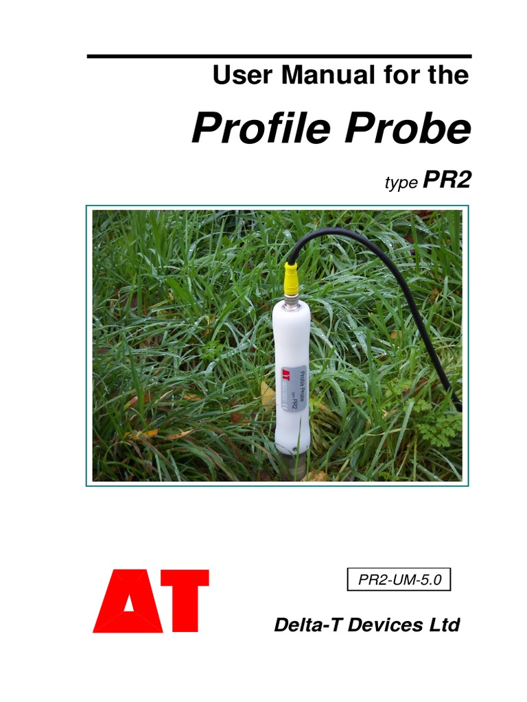 Manual Sensor Profile Probe PR2 | PDF | Soil | Calibration