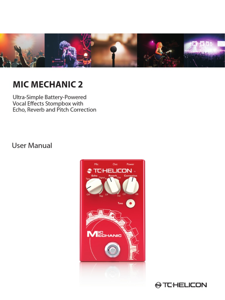 Mic Mechanic 2: User Manual | PDF | Microphone | Electrical Connector
