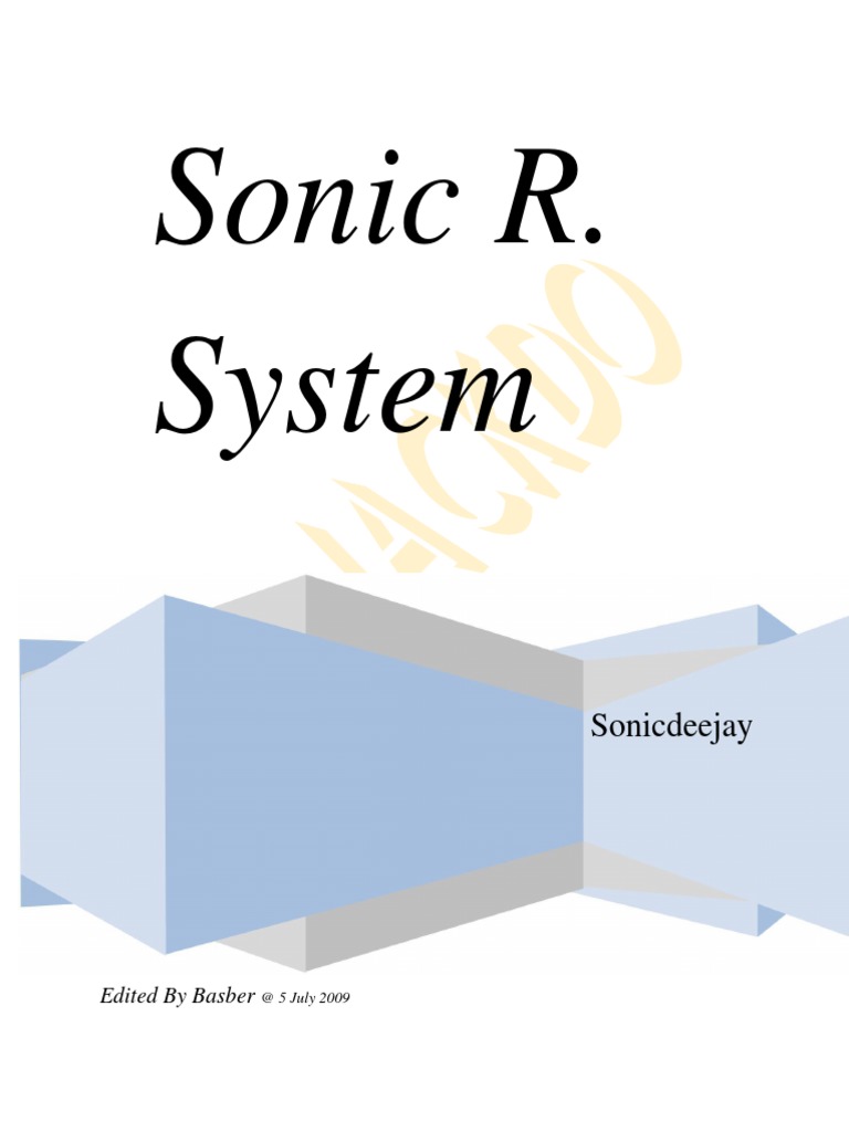 Sonic R Manual | PDF