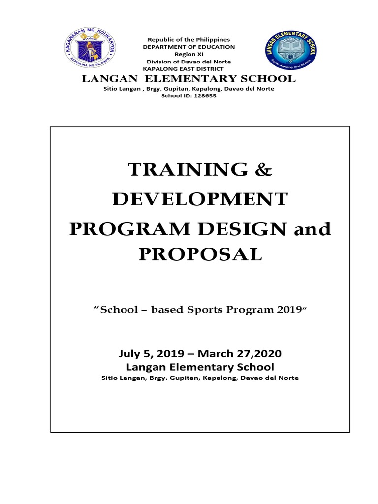 Activity Design Sports Program | PDF | Behavior Modification | Cognition