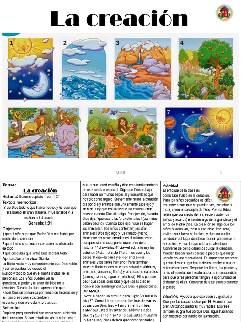 Genesis 1 | PDF | Mitos de la creación | Libro del Génesis