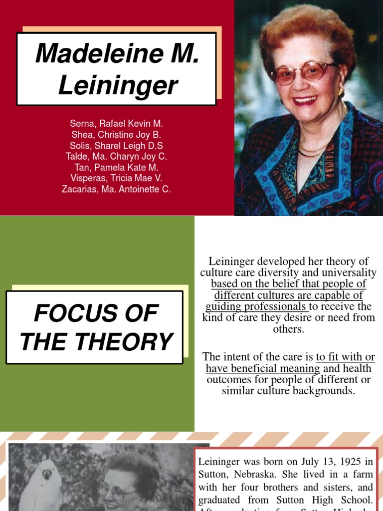 Madeleine Leininger PPT | Nursing | Health Care