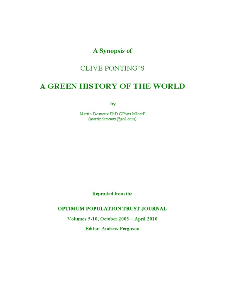 Clive Ponting S | PDF | Domestication | Agriculture