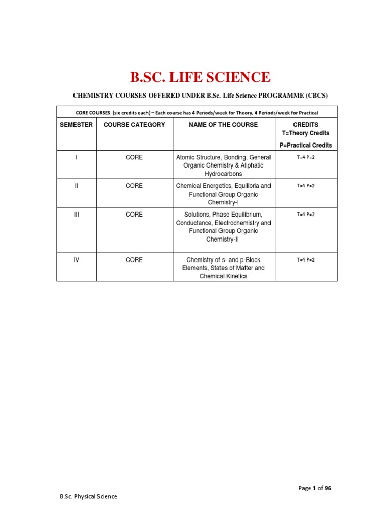 B.SC Life Science 18 July 2019 PDF | PDF | Atomic Orbital | Alkene