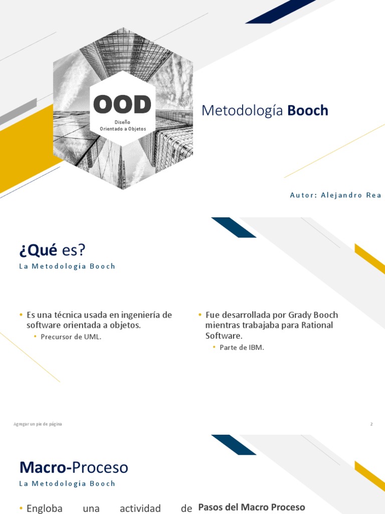 Metodología Booch | PDF | Clase (Programación informática) | Herencia ...