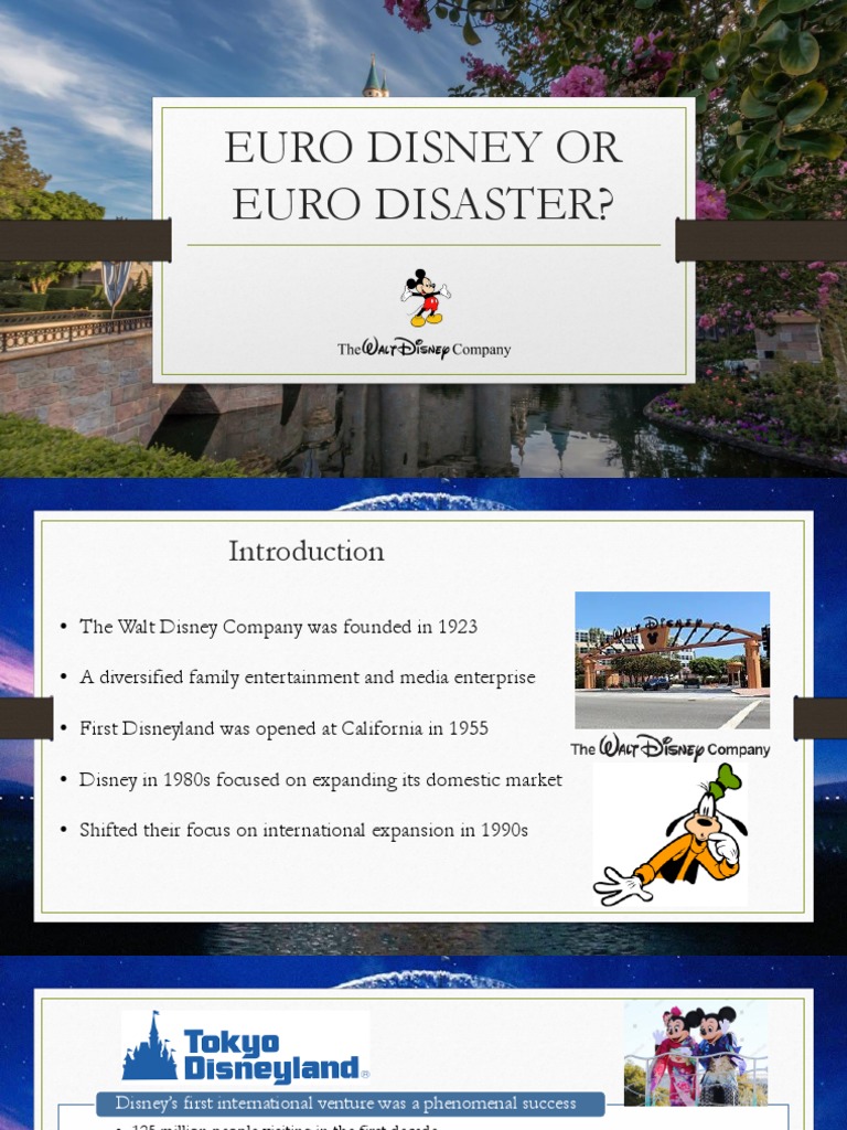 Euro Disney: Success or Failure? | PDF | The Walt Disney Company | Debt