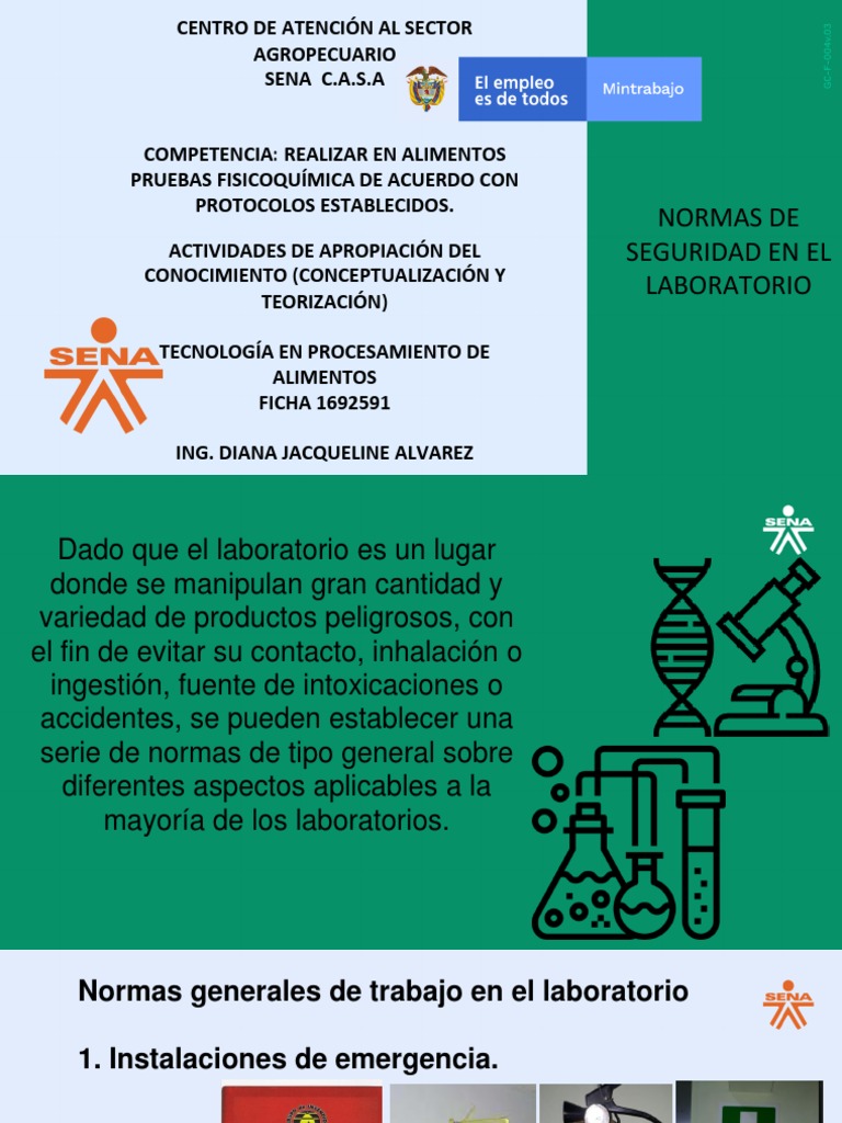 Normas de Seguridad en El Laboratorio | PDF | Laboratorios | Quemar