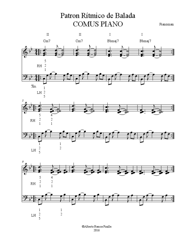 Patron Rítmico Balada Comus | PDF