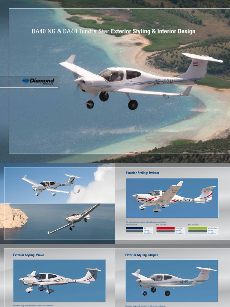 DA40 NG & DA40 Tundra Star Exterior Styling & Interior Design | PDF ...