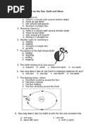 Earth's Rotation & Revolution Quiz | PDF | Rotation | Earth