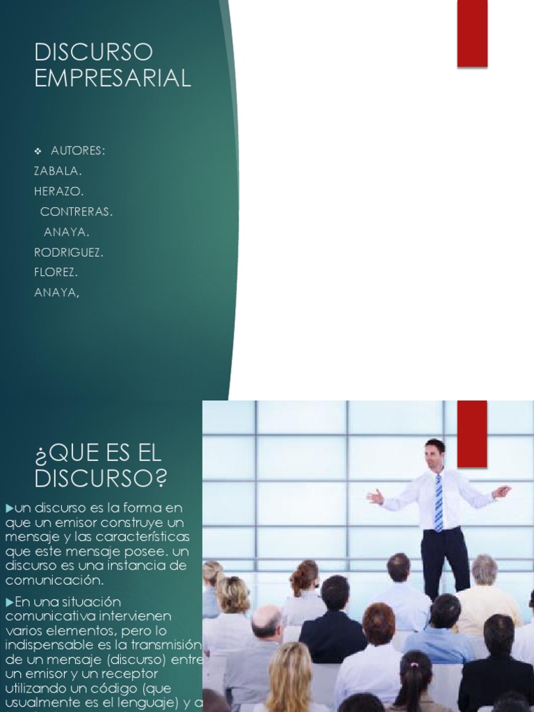 Discurso Empresarial | Discurso | Comunicación