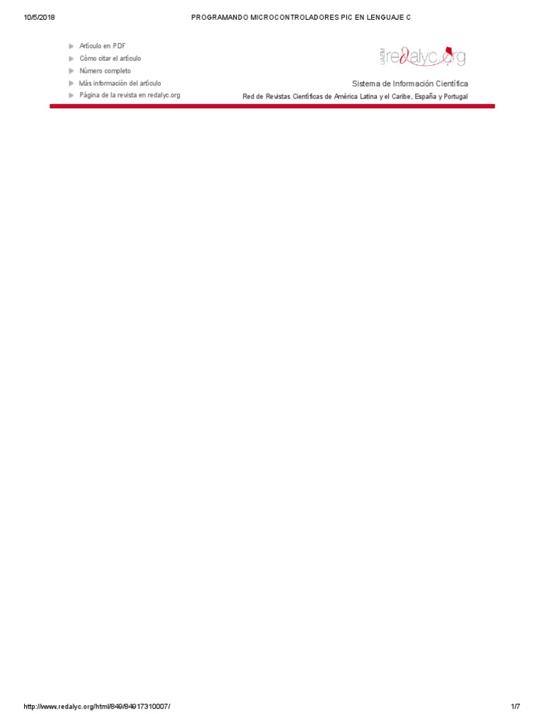 Programando Microcontroladores Pic en Lenguaje C | PDF | Poco ...