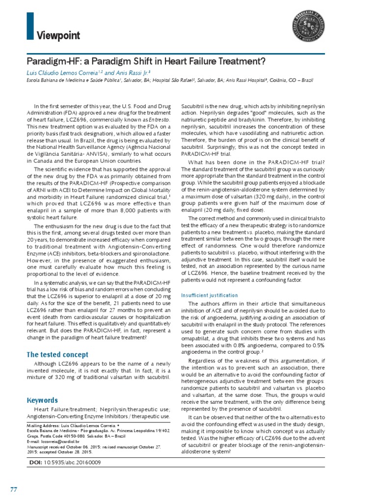 2016 Estudio Paradigm | PDF | Drugs | Medicine