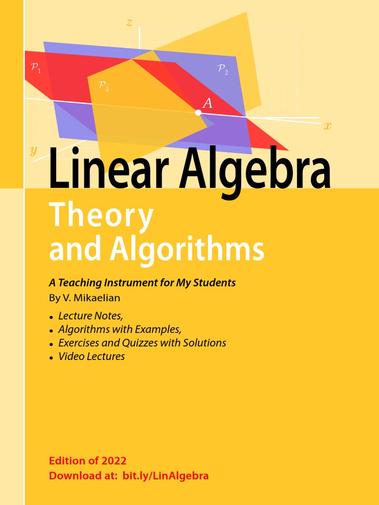 Linear Algebra, Theory and Algorithms | PDF | Eigenvalues And ...