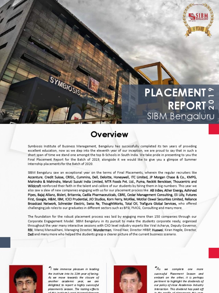 Final Placement Report 2019 1 PDF | PDF | Analytics | Business Final Placement Report 2019 1 PDF | PDF | Analytics | Business