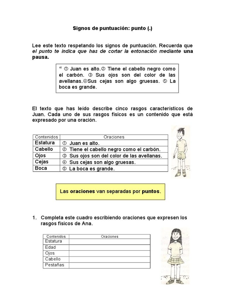 Signos de Puntuación, Interrogación y Exclamación PDF | PDF | Puntuación