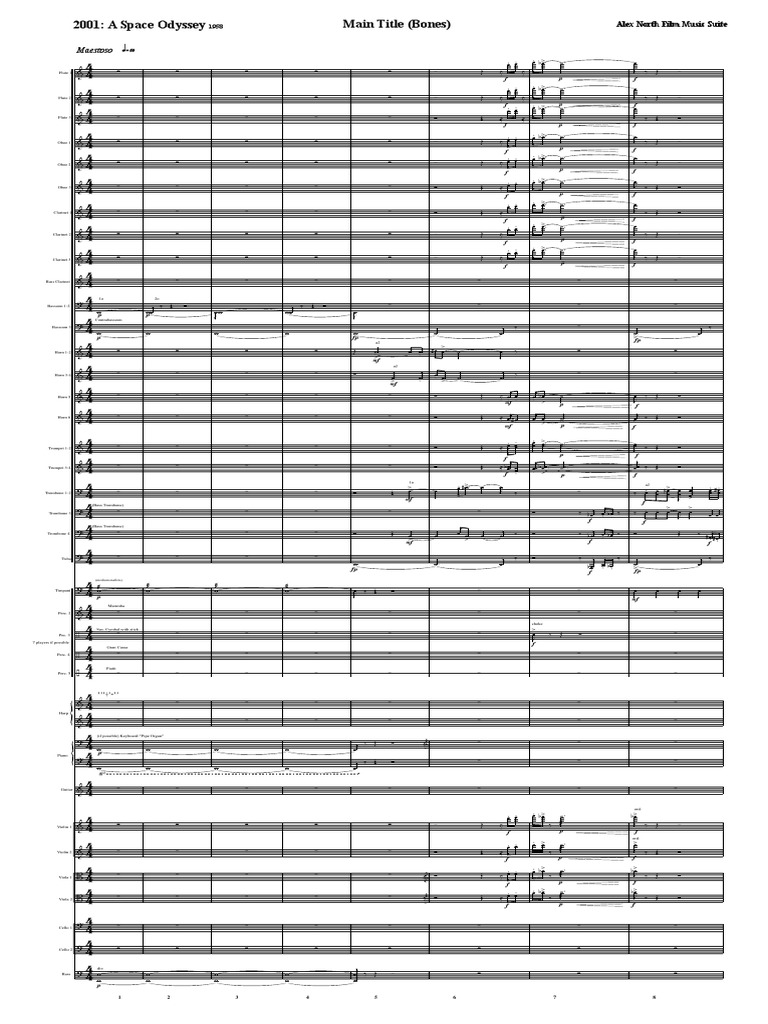 Alex North - Film Music Suite (Full Score) | PDF