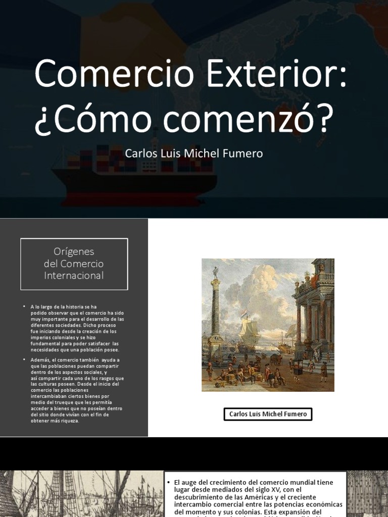 Comercio Exterior: ¿Cómo Comenzó? Carlos Luis Michel Fumero | Descargar gratis PDF | Permuta ...