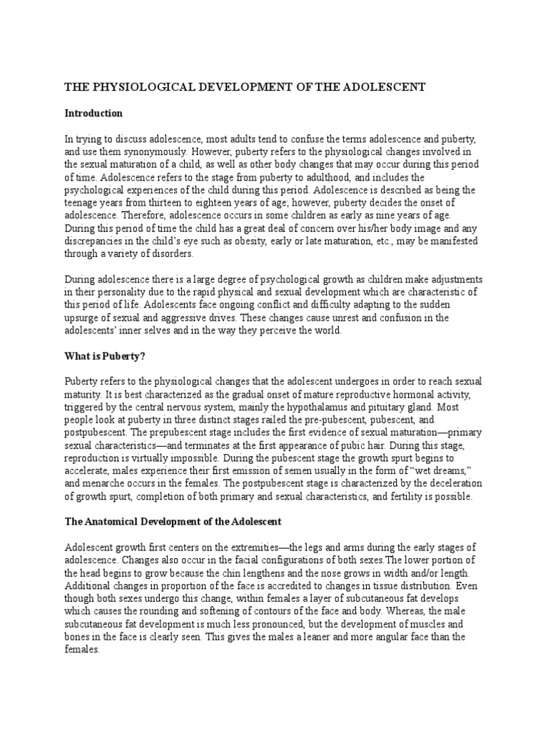 Module 2.2 Developing The Whole Person | PDF | Puberty | Adolescence