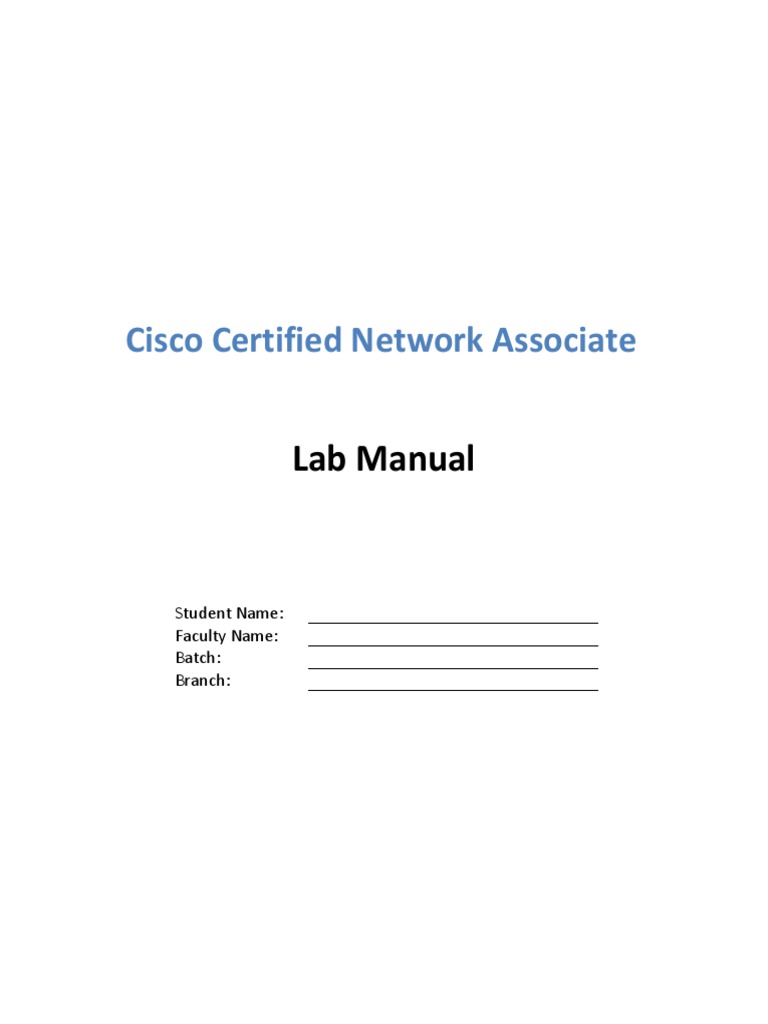 Ccna Lab Updated | Download Free PDF | Router (Computing) | Routing