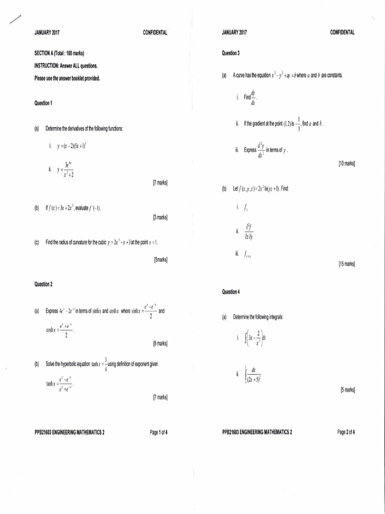 Engineering Mathemathics 2 | PDF | Equations | Theoretical Physics