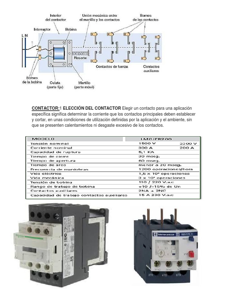 Cómo elegir un contactor adecuado | PDF | Bienes manufacturados ...