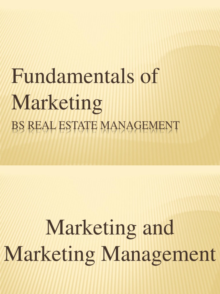 Marketing Fundamentals | PDF | Marketing | Market Segmentation
