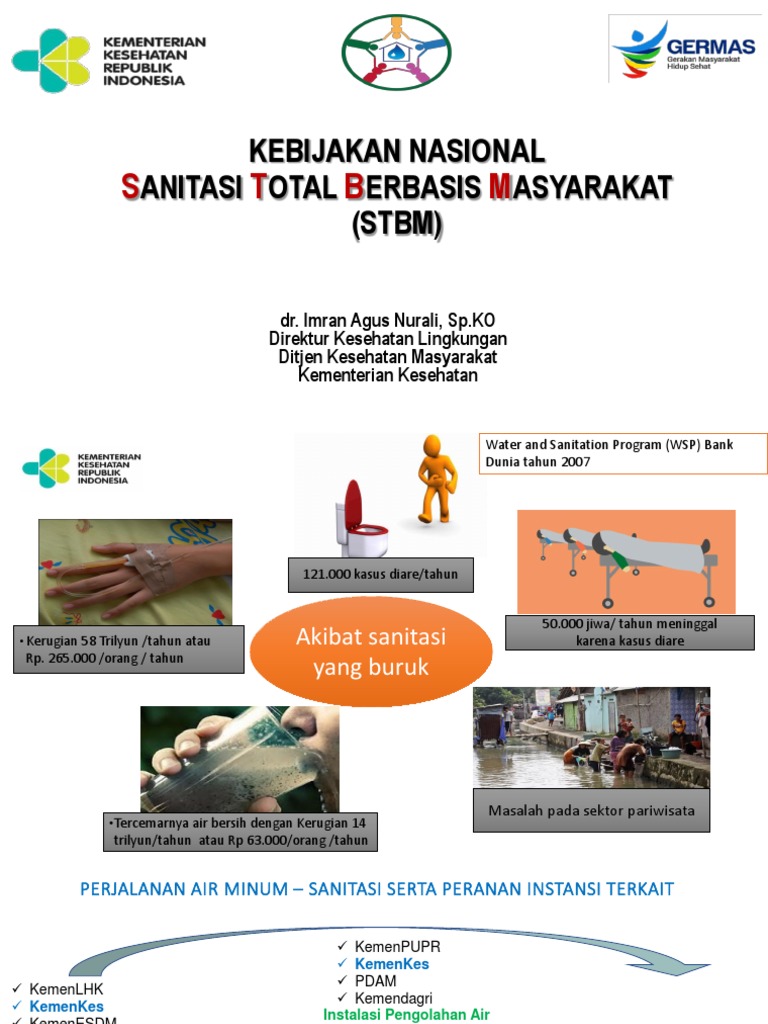 Kebijakan Nasional Sanitasi Total Berbasis Masyarakat STBM KemenkesRI | PDF