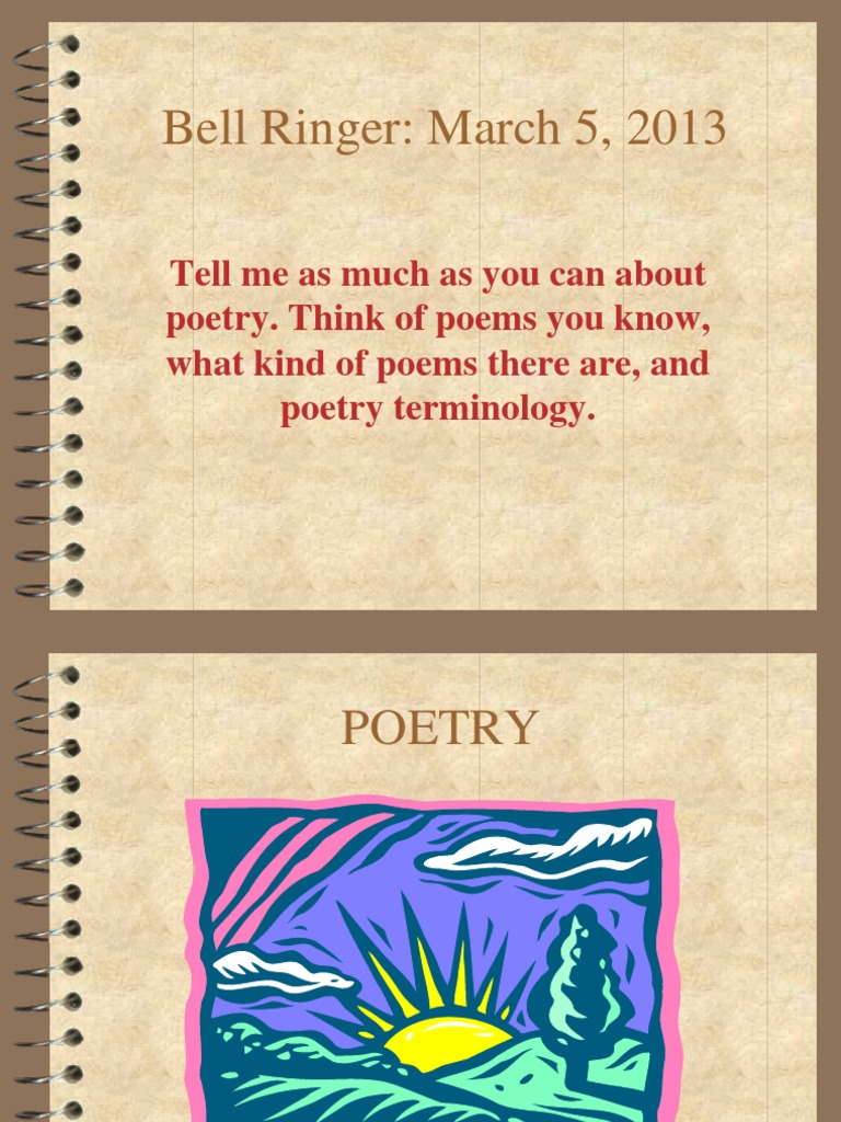 Poetry Terminology Power Point | PDF | Metre (Poetry) | Poetry