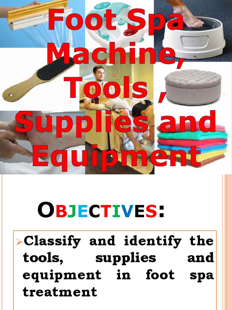 Foot Spa Tools, Supplies and Equipment | PDF | Spa | Wax