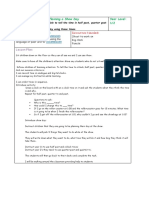 Rubric For Telling Time Clock | PDF