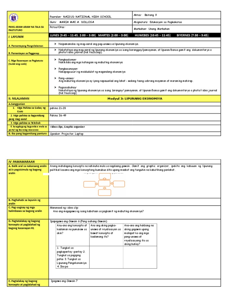 DLL Esp Modyul 3 | PDF