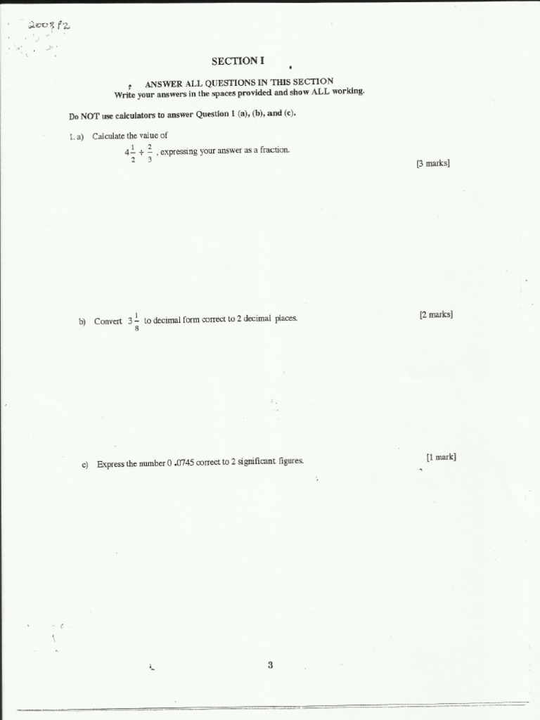 NCSE Mathematics 2008 Paper 2 PDF | PDF