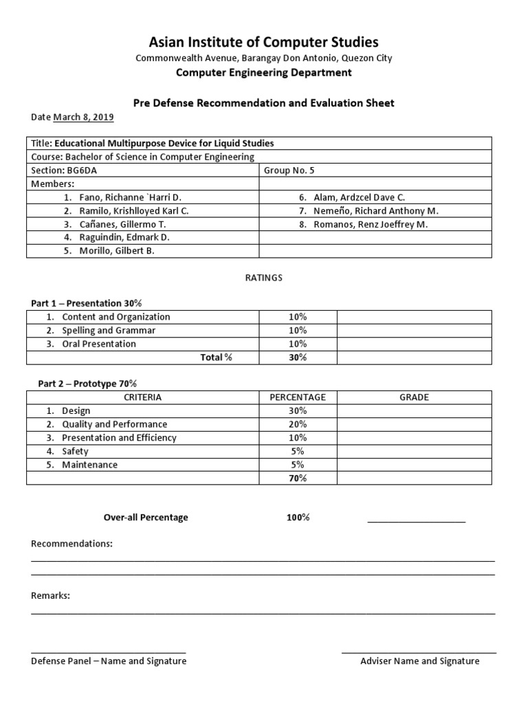 Asian Institute of Computer Studies: Computer Engineering Department ...