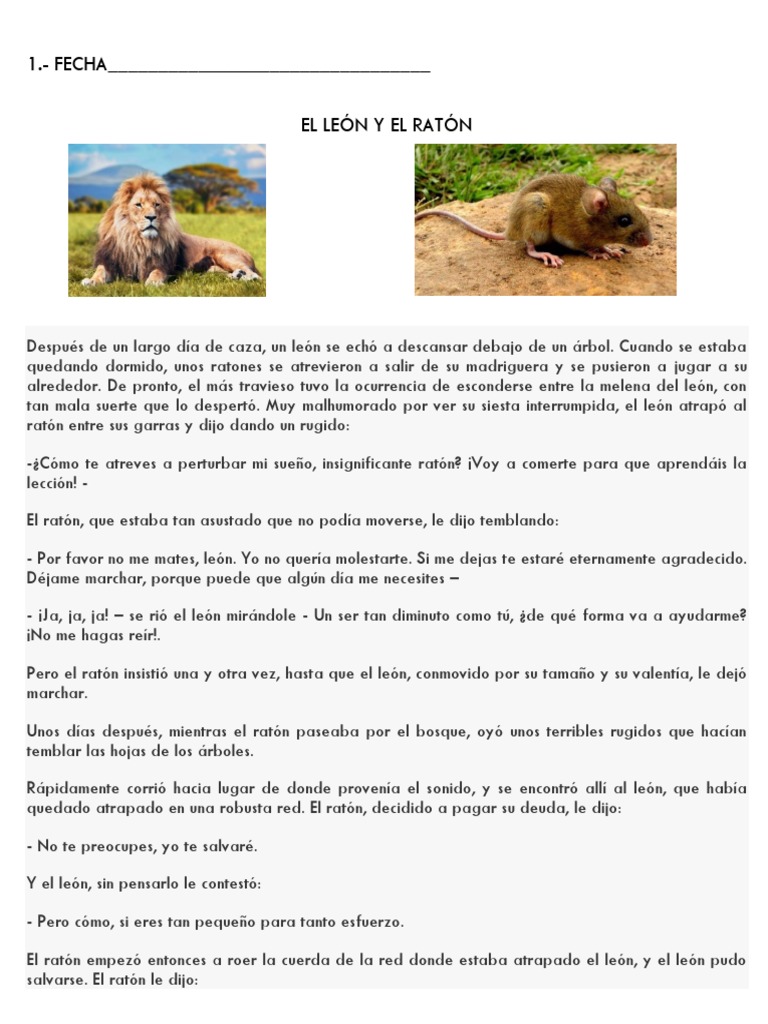 El Leon y El Raton | PDF