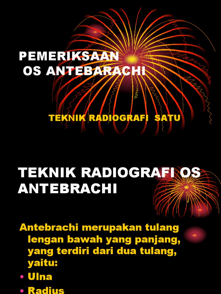 ANTEBRACHI ELBOW Teknik - Pemeriksaan - Radiografi | PDF