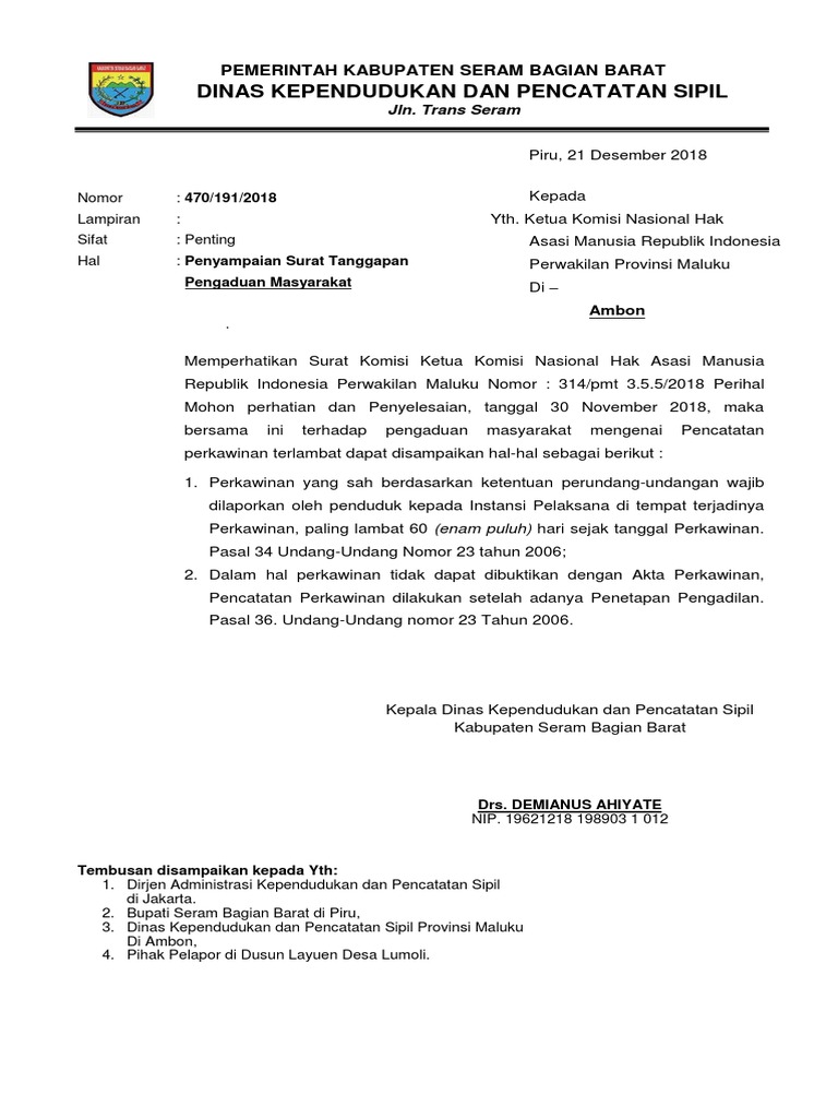 Contoh Format Surat | PDF