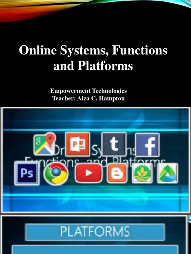 SHS E-Tech - ICT Platforms | PDF
