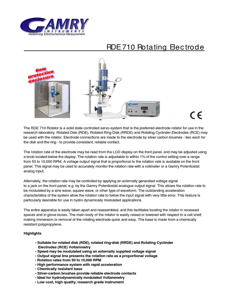 RDE 710 Rotating Electrode: Redefining Electrochemical Measurement ...