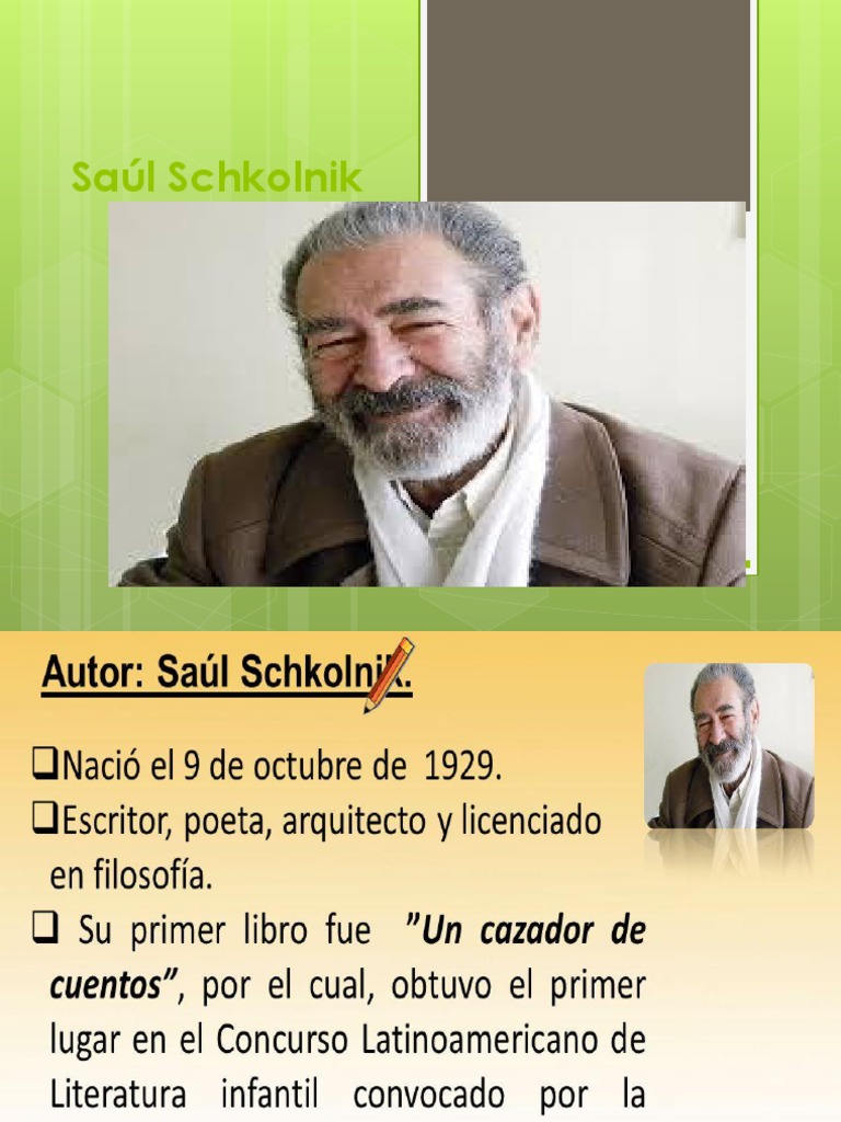 Biografía de Saúl Schkolnik y su obra | PDF | Libros para adolescentes